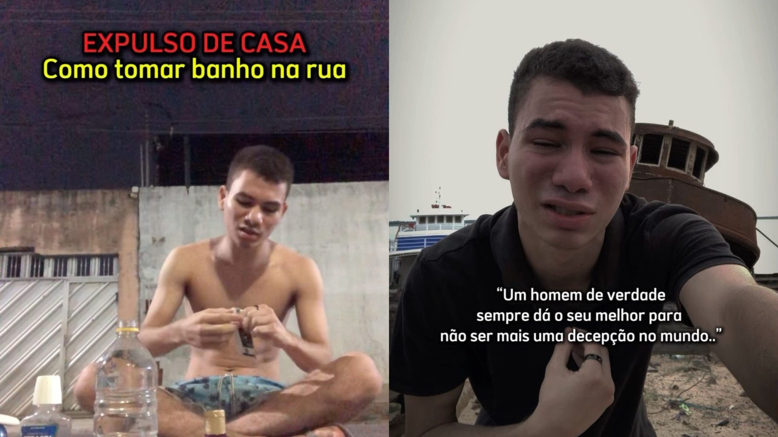 Jovem expulso de casa por rejeitar faculdade, compartilha rotina nas ruas de Manaus e vira ...